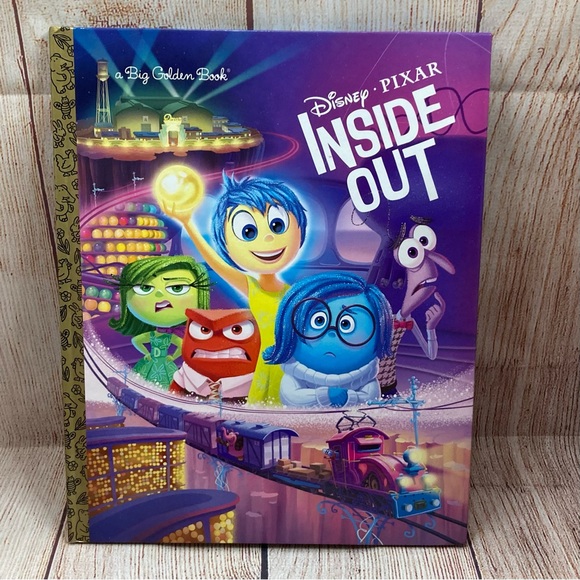 Disney | Other | Disney Pixar Inside Out Hardcover Book A Big Golden ...